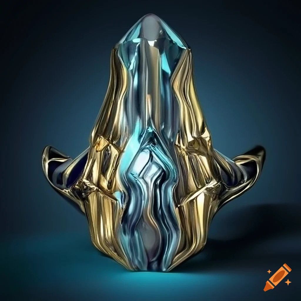 Platinum and gold futuristic, alien like, fantasy, and structural ...