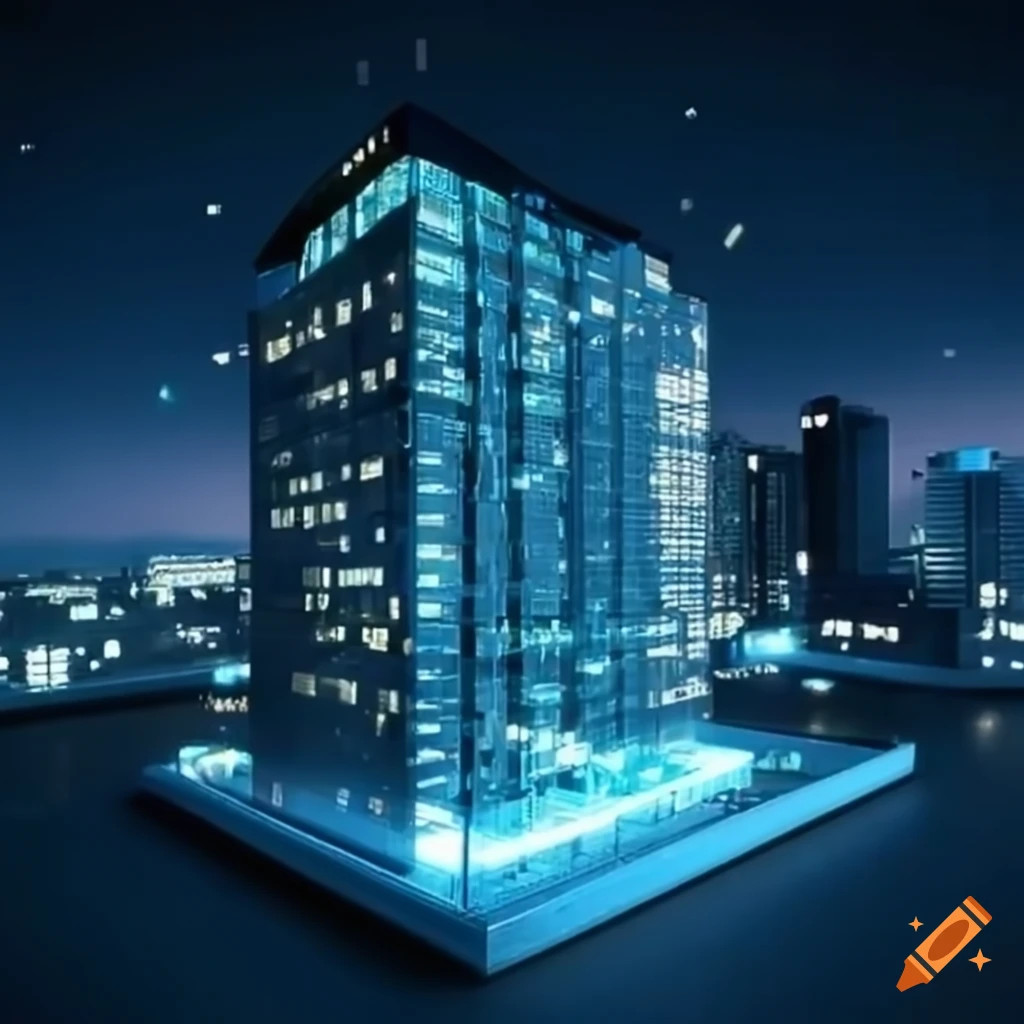 A 3d model of a smart building with iot sensors