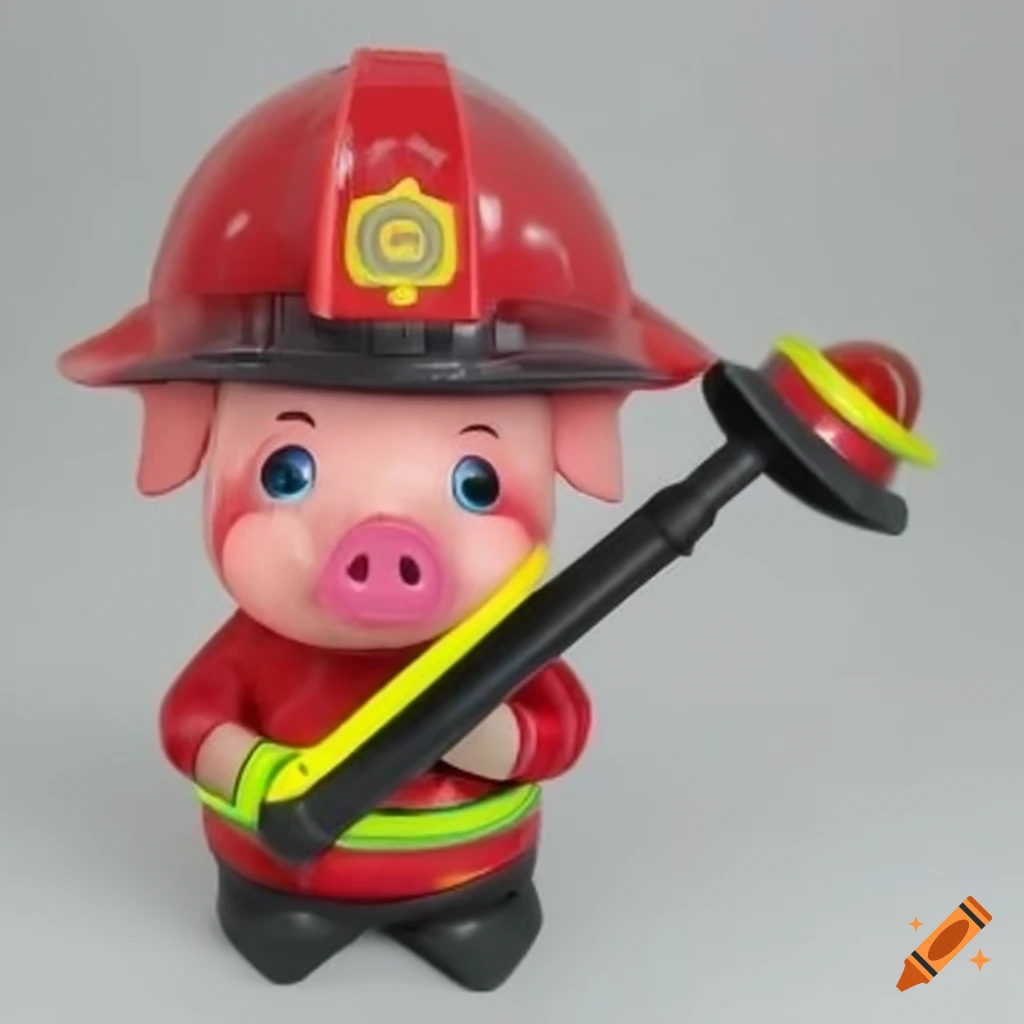 3 little pig fireman on Craiyon
