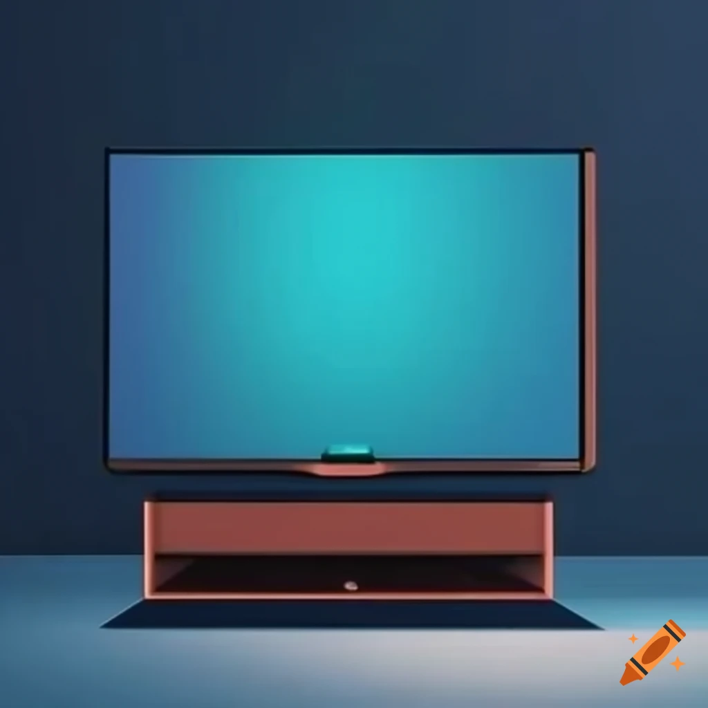 Una smart tv de frente , dividida en 3 secciones, que de la sensación ...