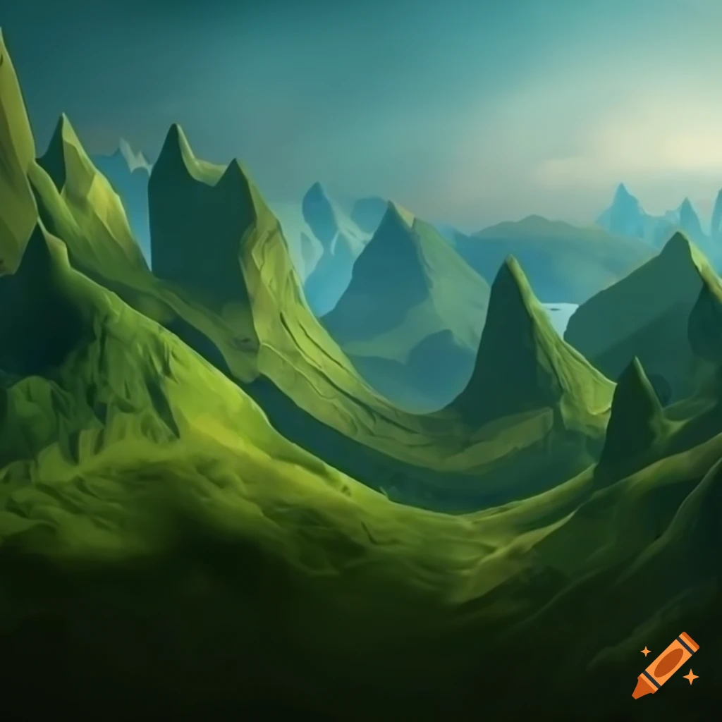 3d landscape for boardgame