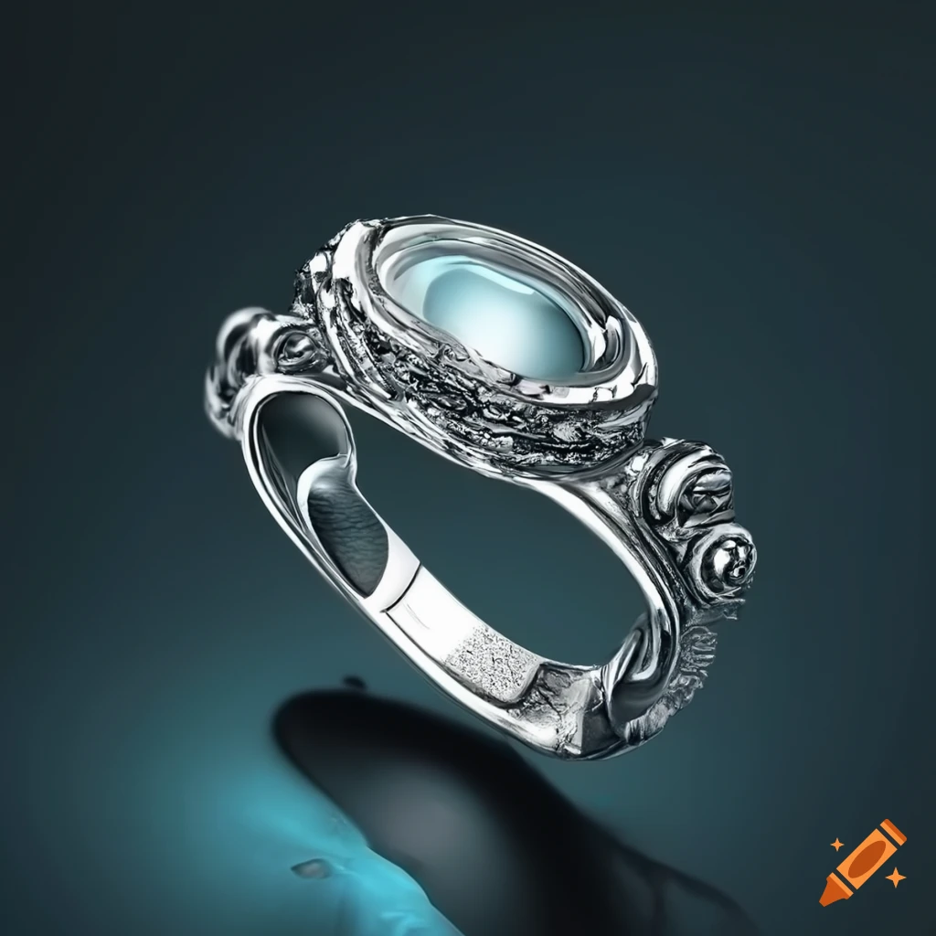 Platinum and gold futuristic, alien like, fantasy, and structural ...