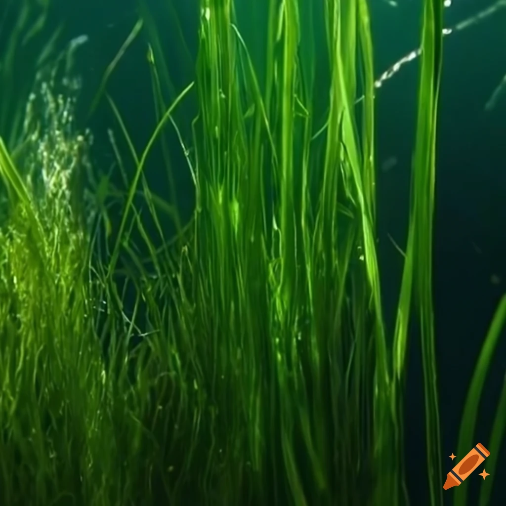 Underwater grass on Craiyon