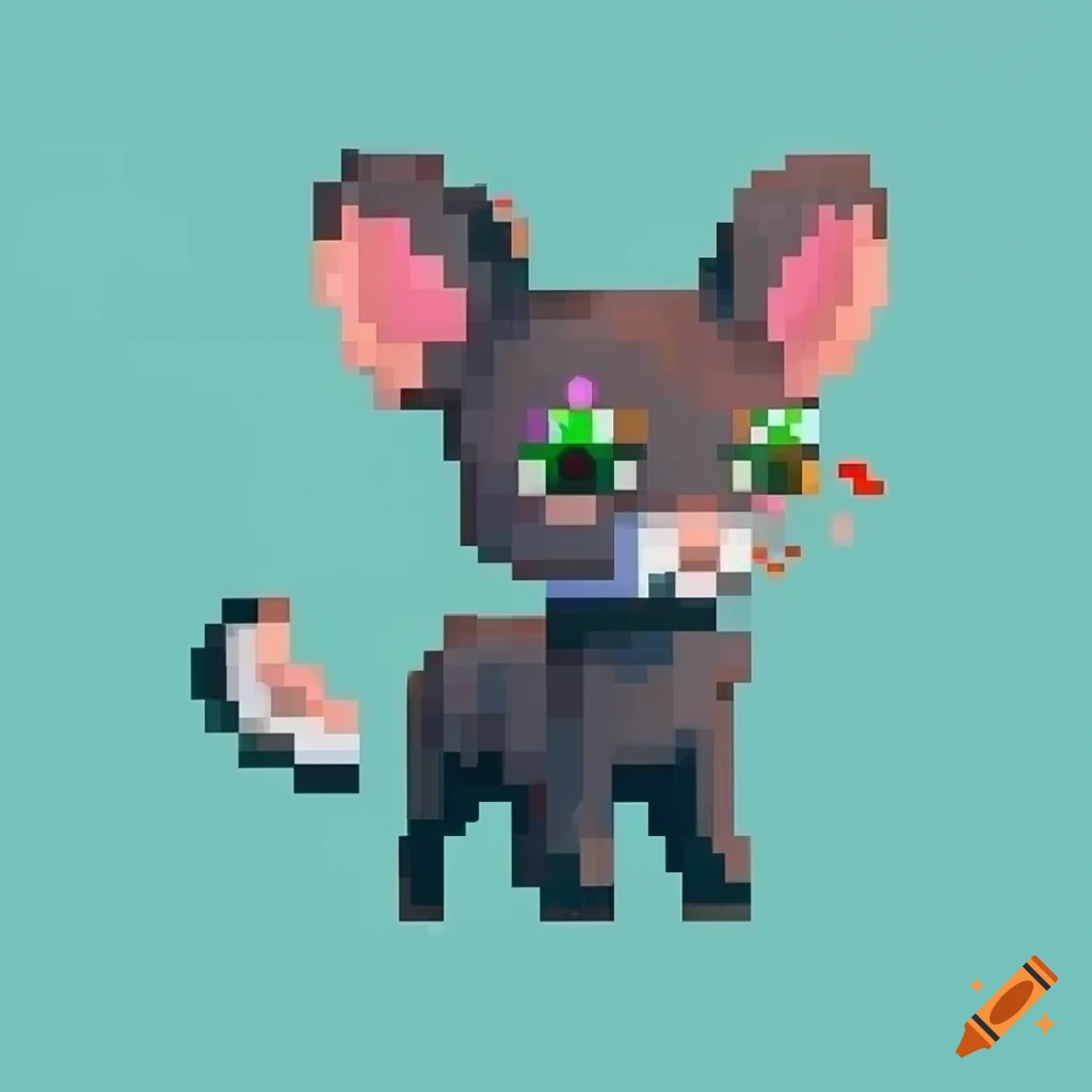 Pixel animals on Craiyon