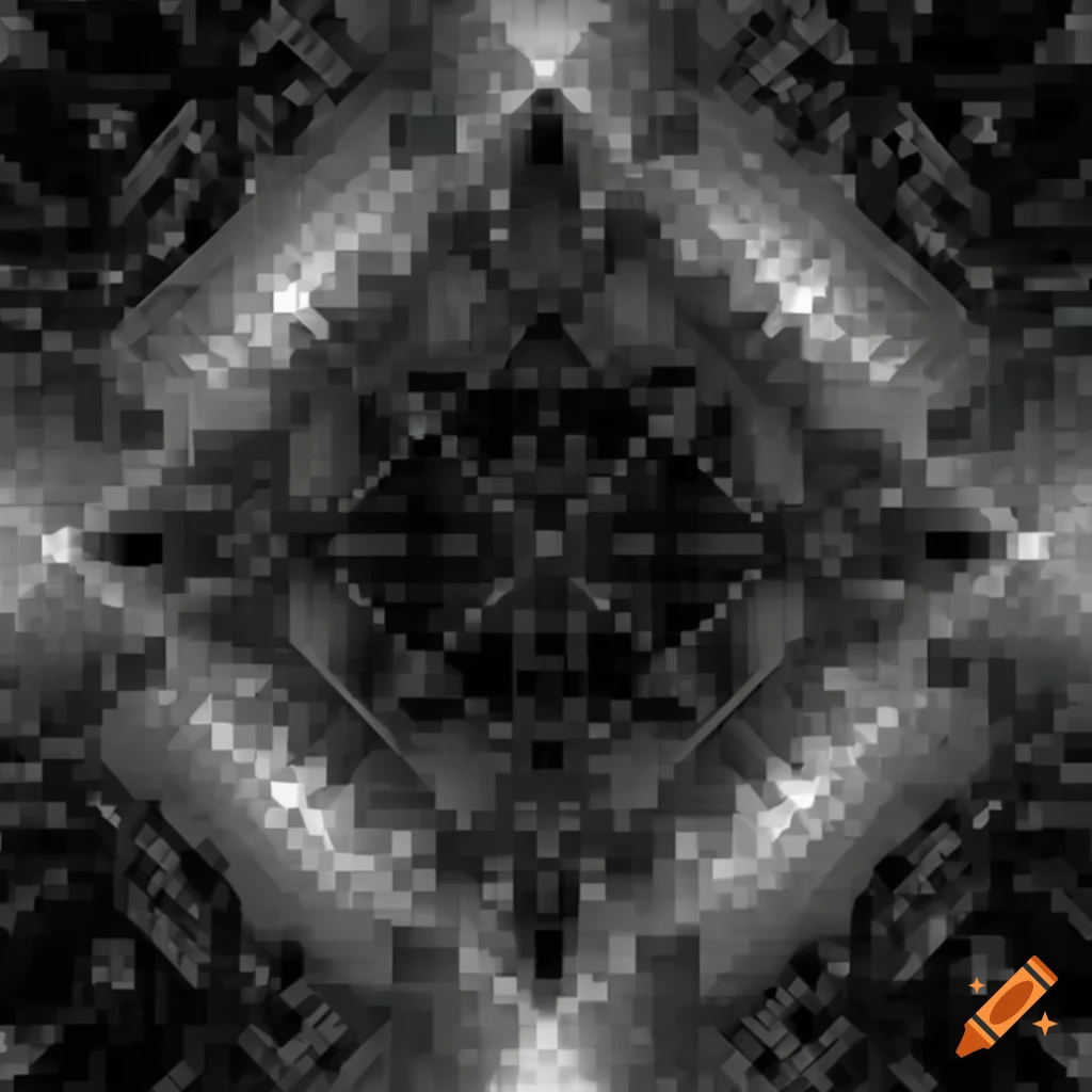 A square formed inside by 1 million grayscale squares