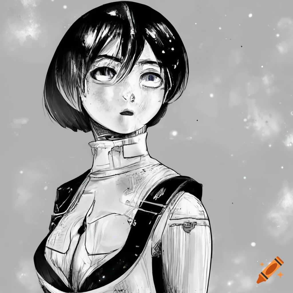 Detailed Cosmic space uniform, manga on Craiyon