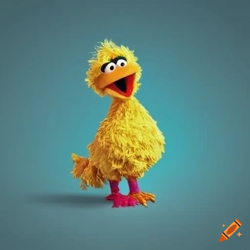 Little bird and big bird sesame street