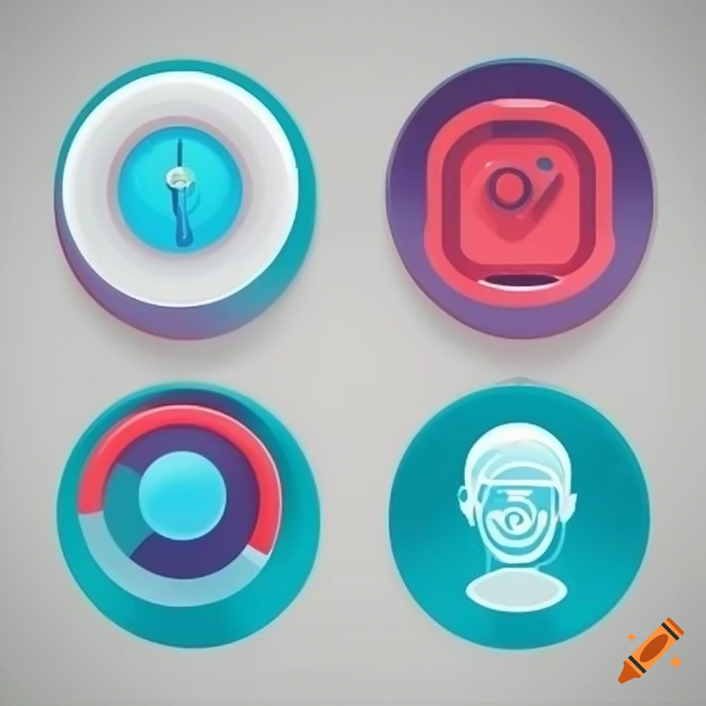 Beautiful icons for intellect mobile application