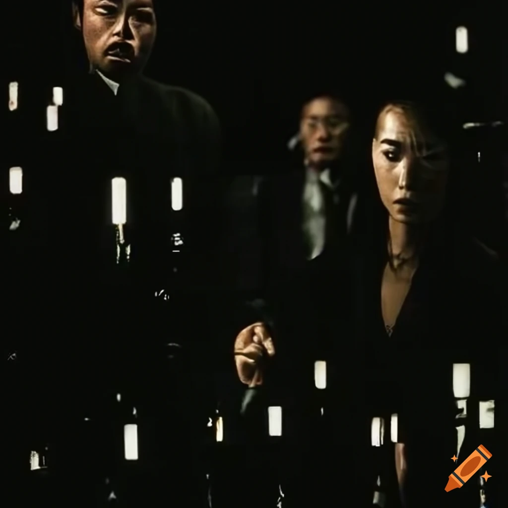 Matrix film poster japanese style on Craiyon