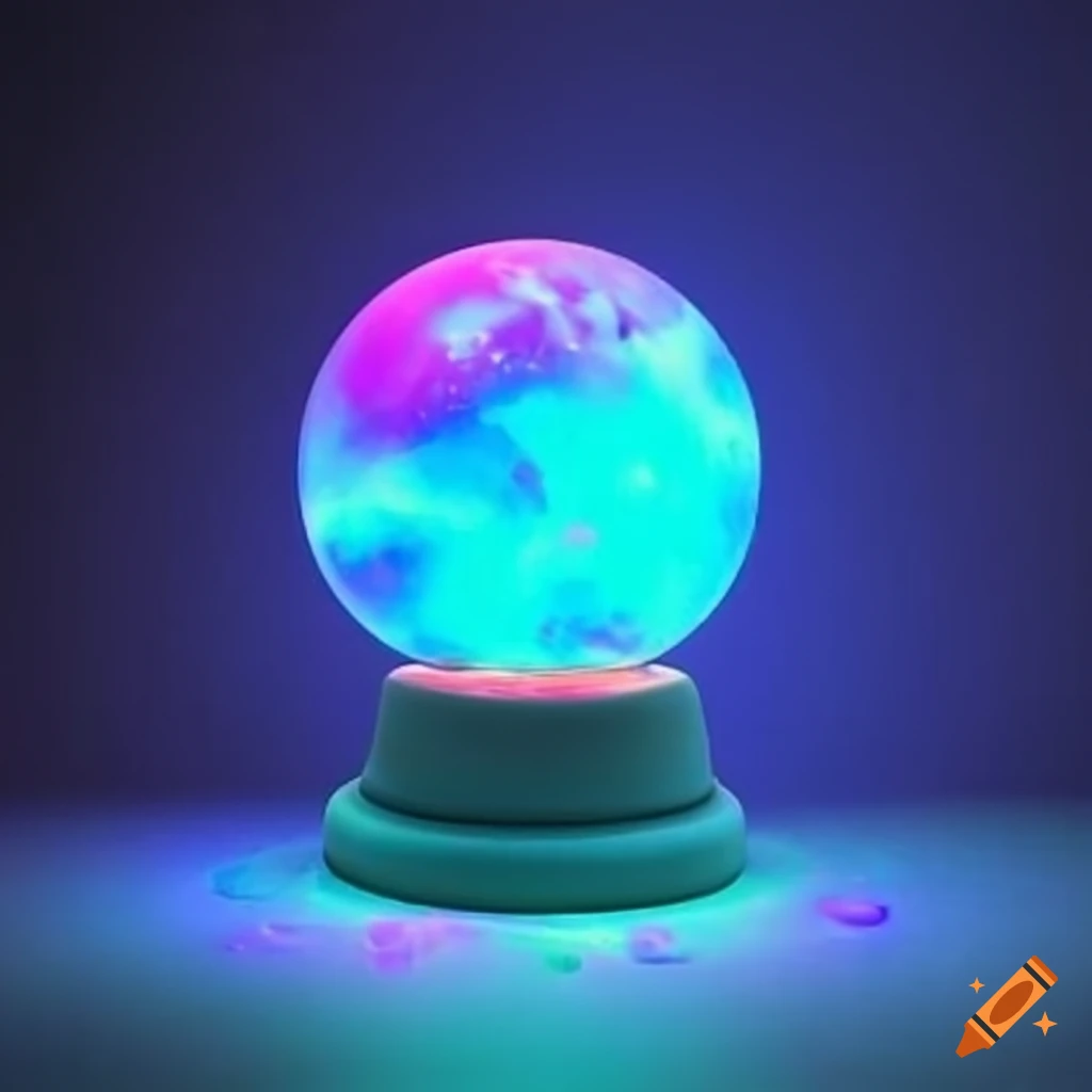 Magical sphere glowing