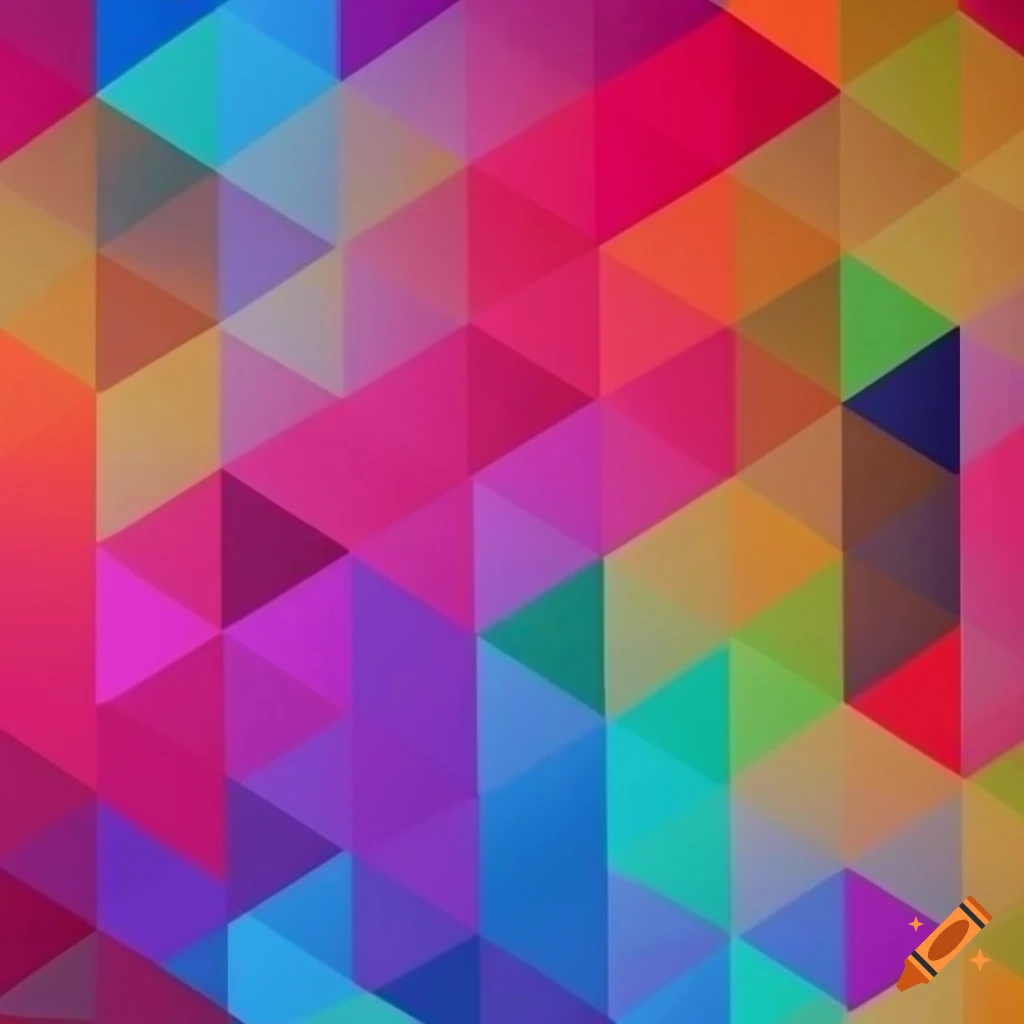 Colorful flat geometric texture