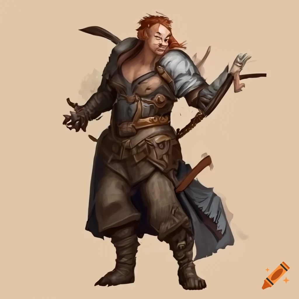 Dungeons and dragons character full body