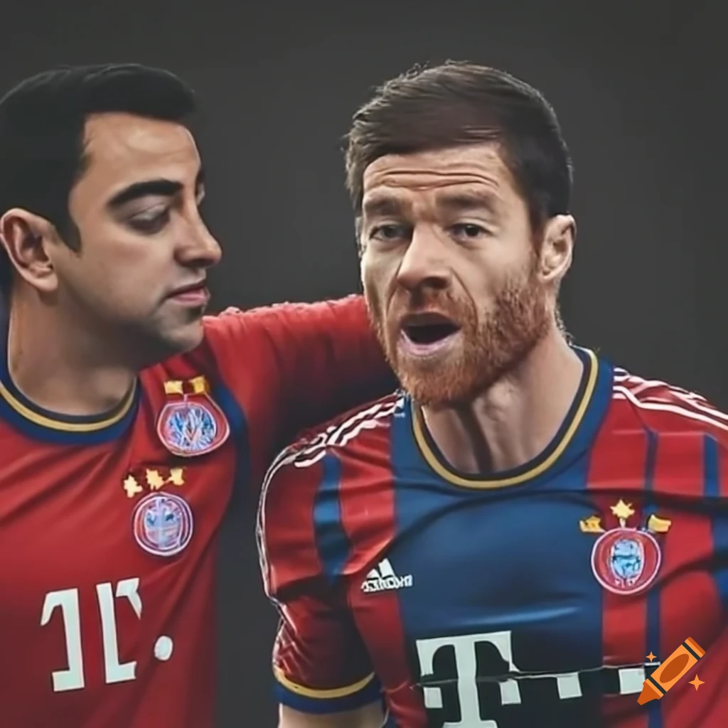 Xavi hernández and xabi alonso on Craiyon