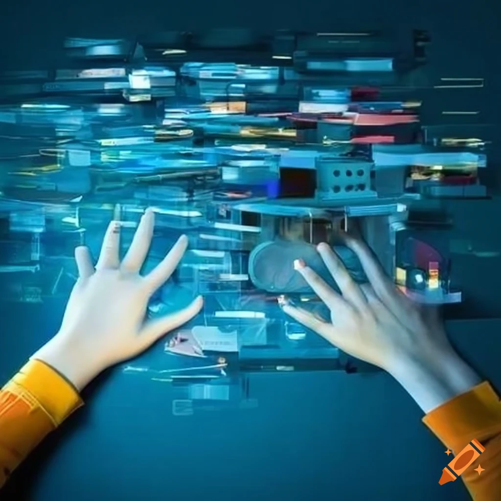 Poster of students learning hands-on manufacturing in small groups on ...