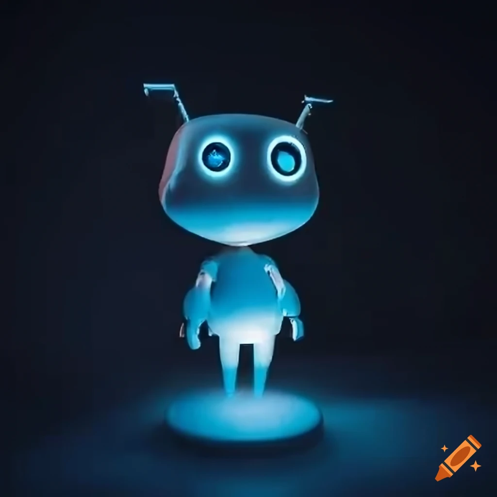 Cute little reddit robot realistic