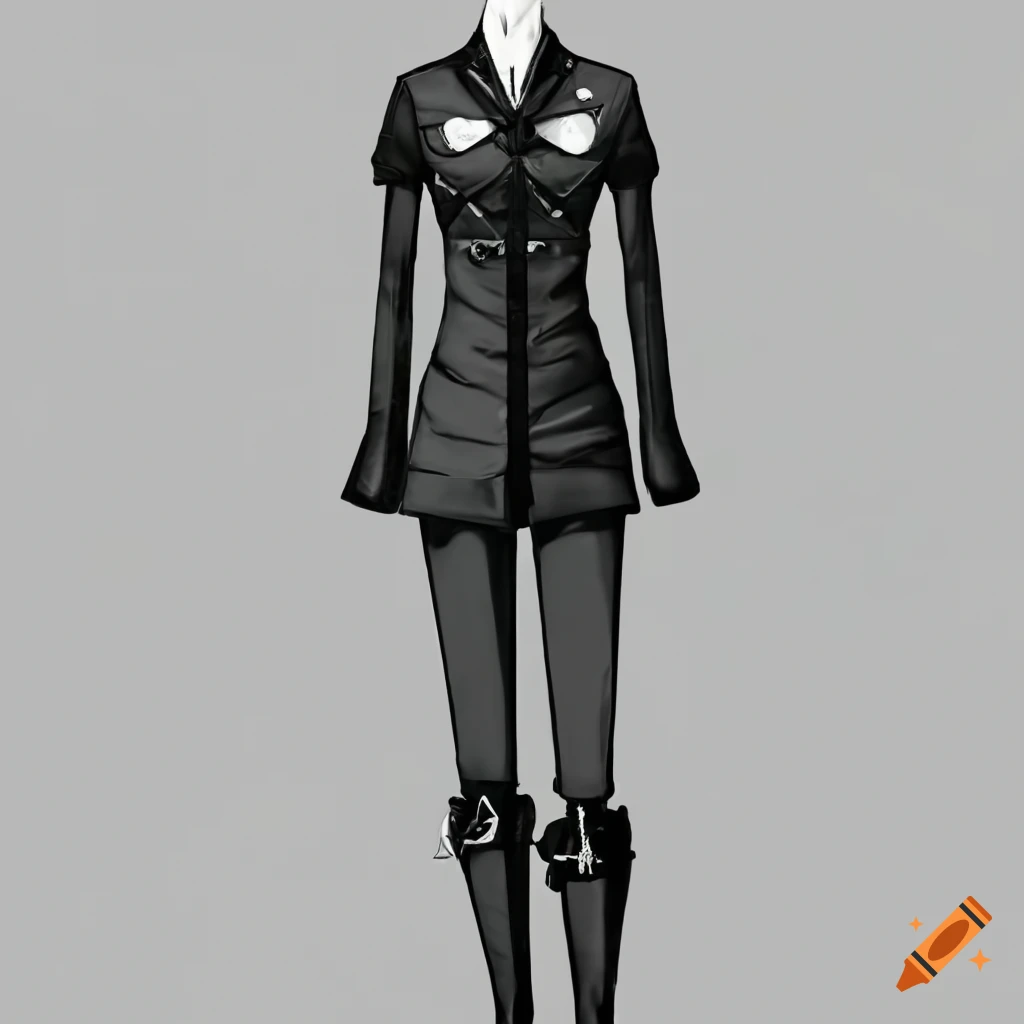 Female cosmic space uniform on Craiyon