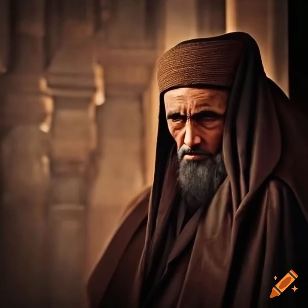 A muslim monk near the hagia sophia mosque