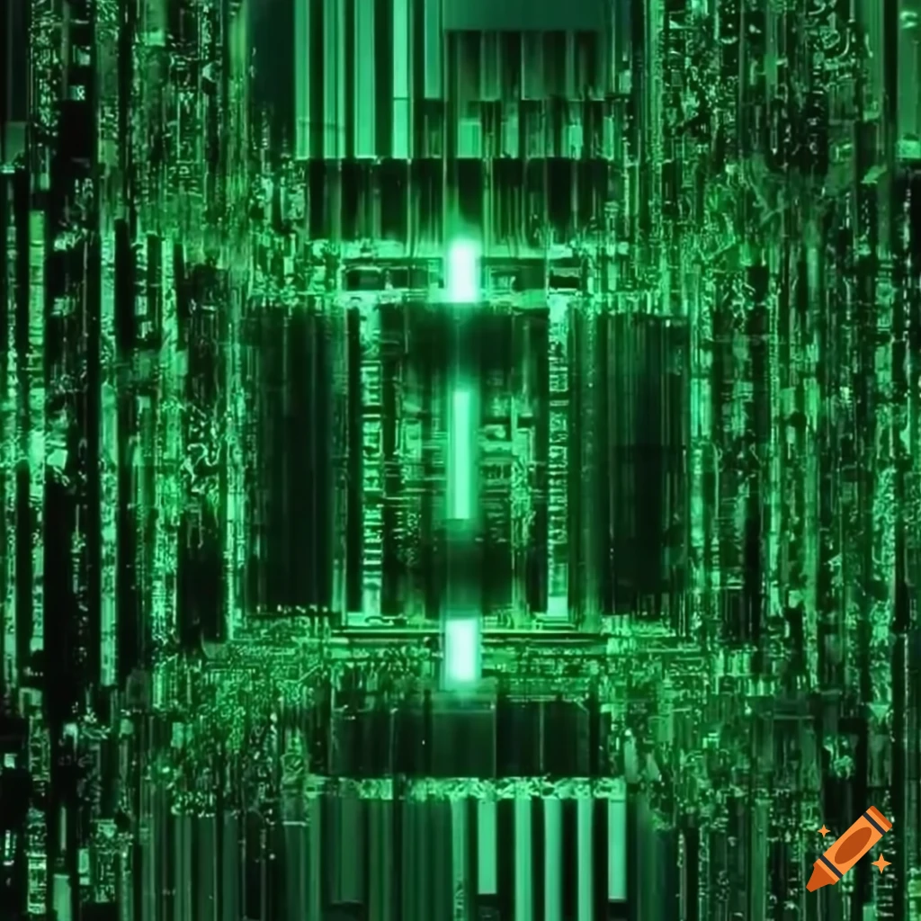 Matrix rain on Craiyon