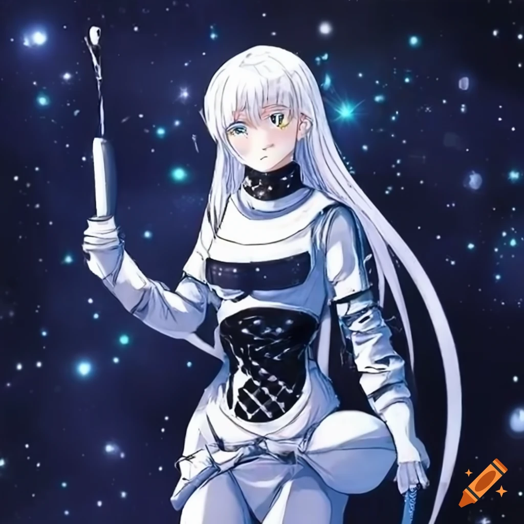 Female cosmic space uniform
