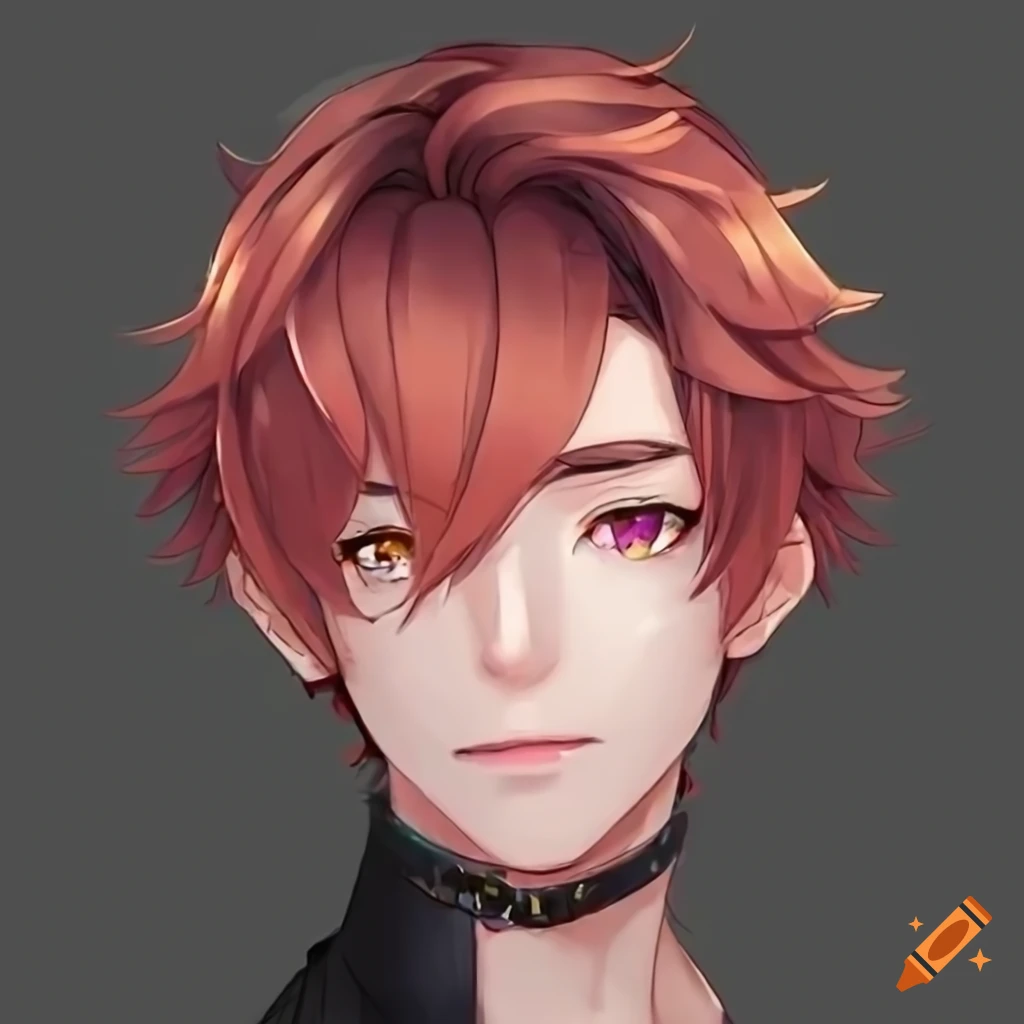 Vtuber boy with diferents hair styles on Craiyon