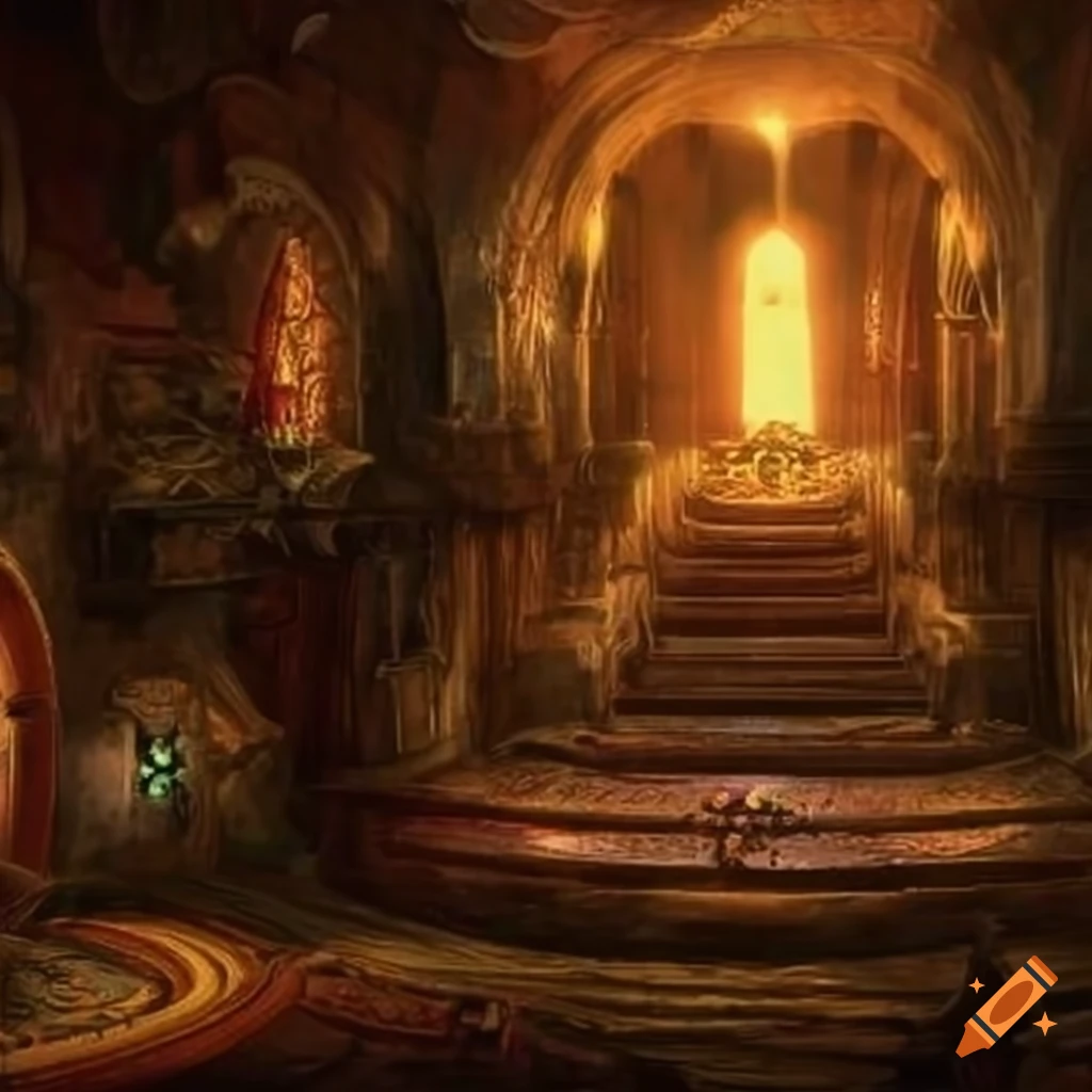 ANCIENT MAGICAL ROOM IN FANTASY WORLD FULL OF MAGIC on Craiyon