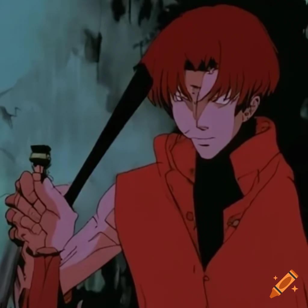 The male main character of an 1980's dark fantasy anime