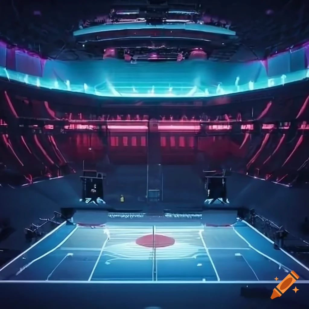 Futuristic Basketball Court