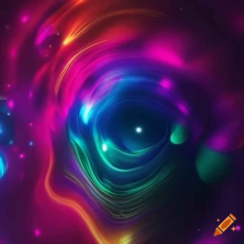 Colorful explosion of space particles, abstract motion design, cinematic, dreamy, mystical ...