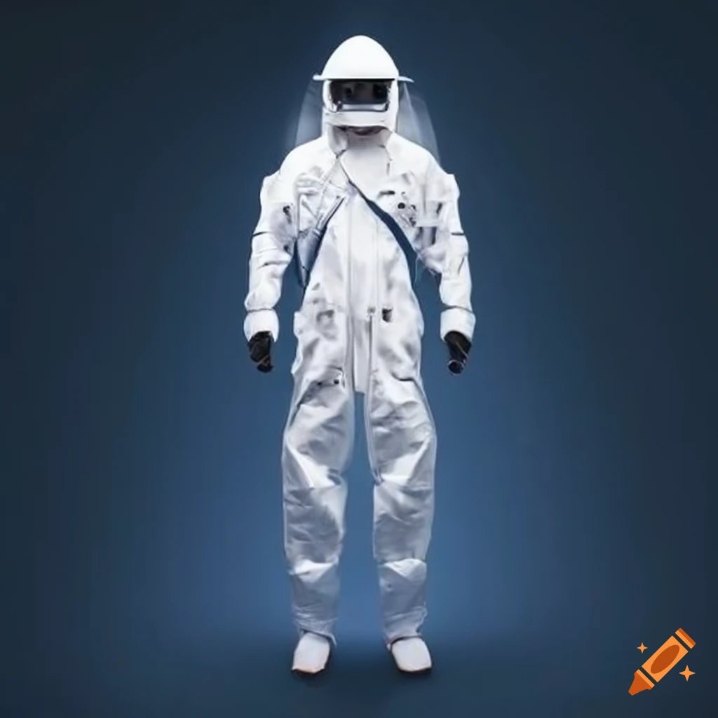 Man in white cosmic work uniform