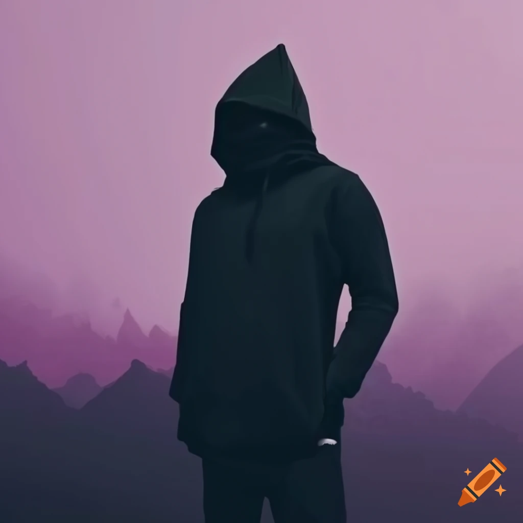 Imagine a cover with a silhouette in a hooded tracksuit with a rather ...