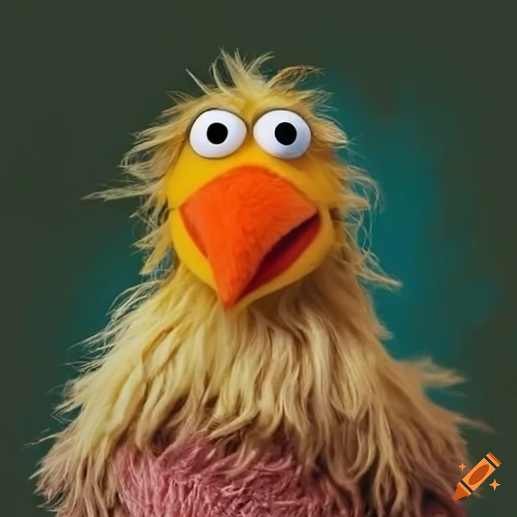 Little bird muppet on Craiyon