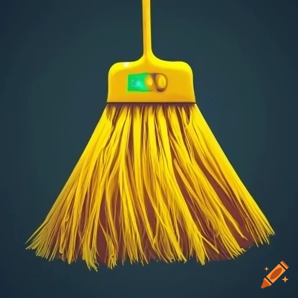 Yellow broom eco logo