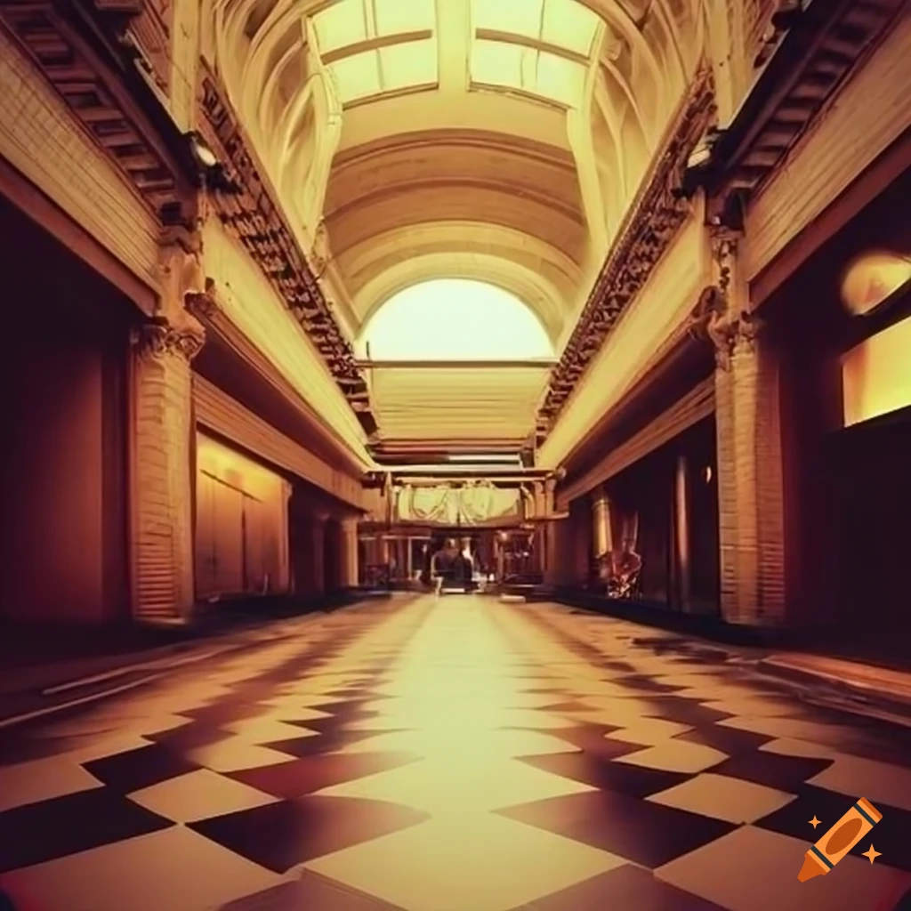 Inside old mall on Craiyon