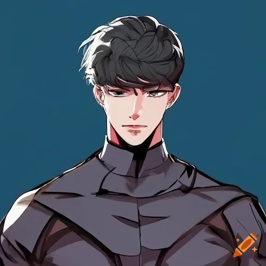 Manhwa style buff guy