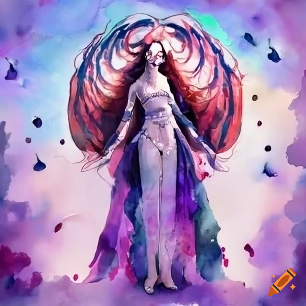 A spirit that looks like a beautiful lady puppeteer on Craiyon