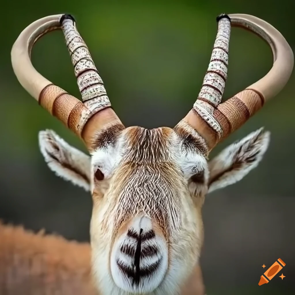 Saiga Saiga Saigini Saiga tatarica Capra tatarica head and chapan or ...