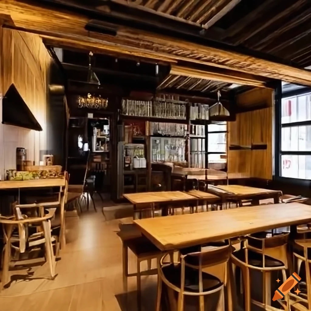 Ramen Bar Design Wooden