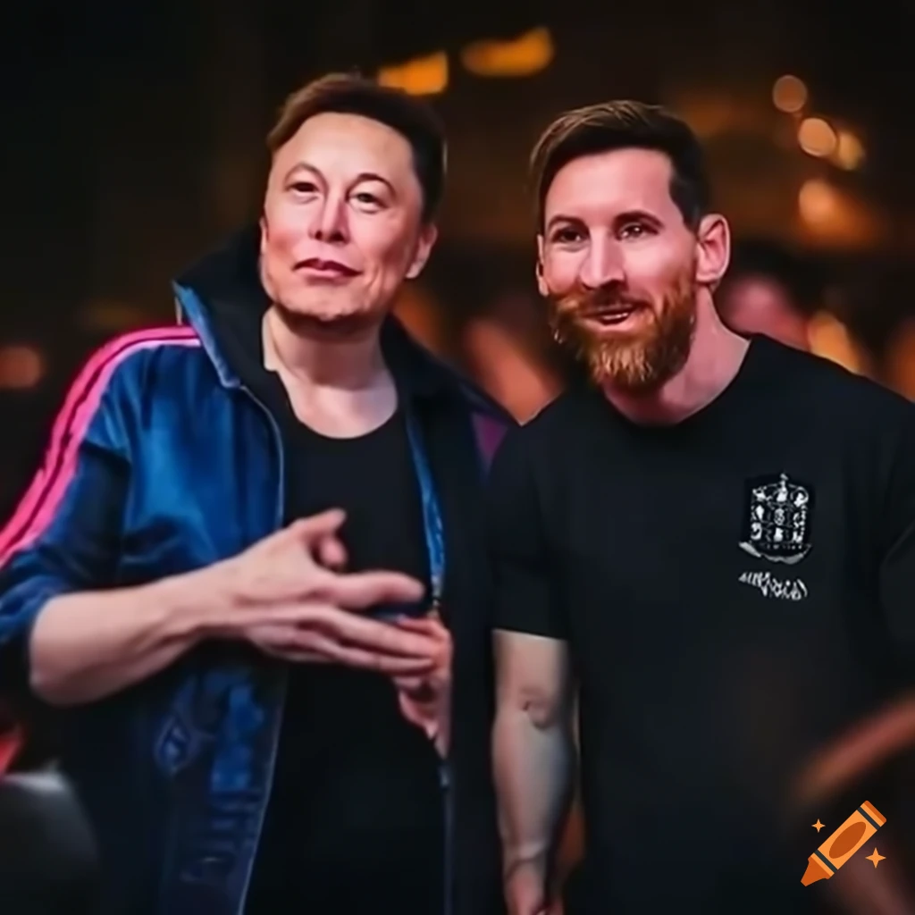 Elon musk and lionel messi meet each other in dubai