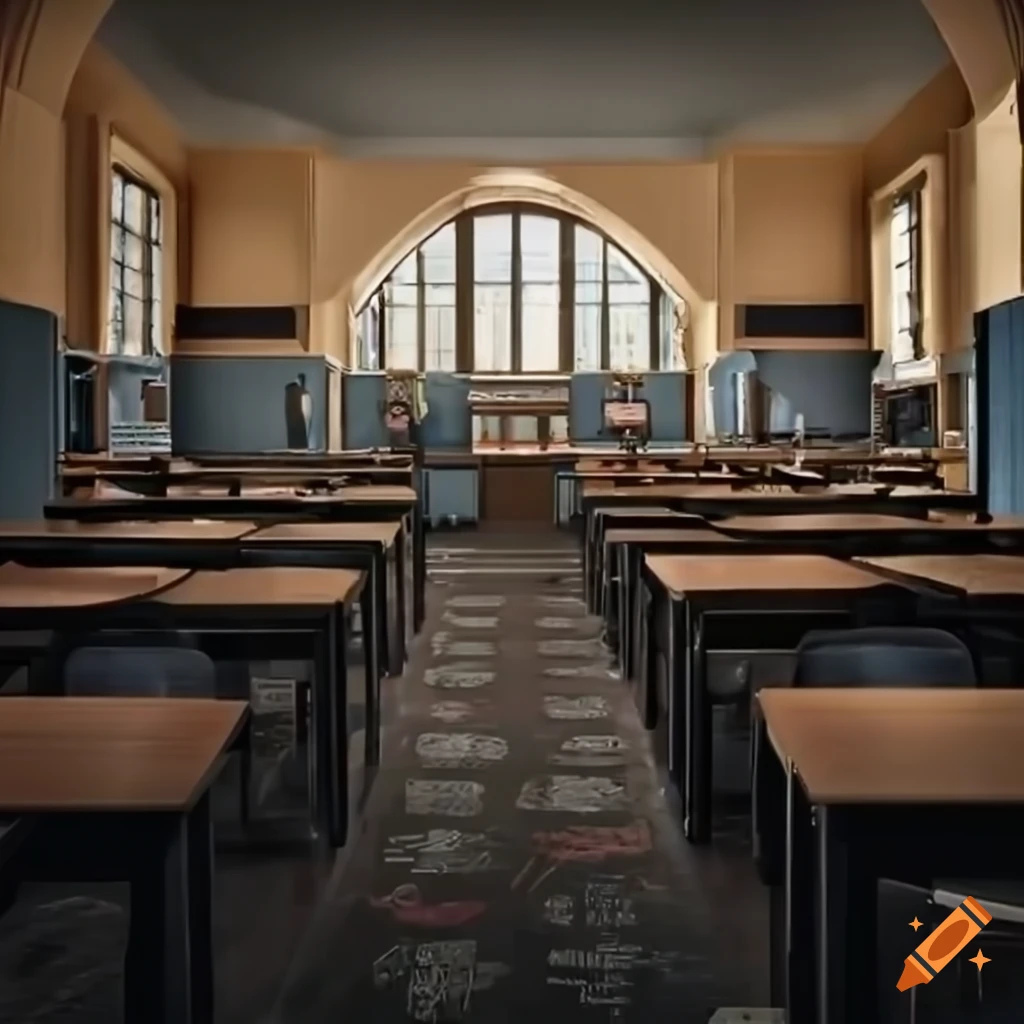 "A CLASSROOM FULL OF STUDENTS, ULTRA DETAILED IMAGE, ULTRA wide angle ...