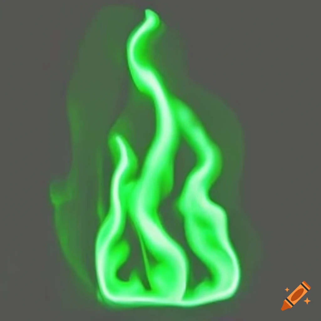 Neon Green Flames
