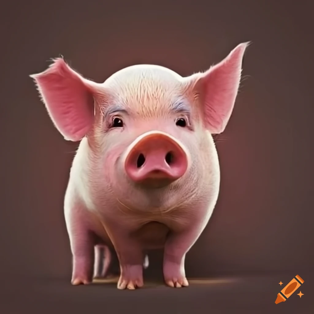 A pig on Craiyon