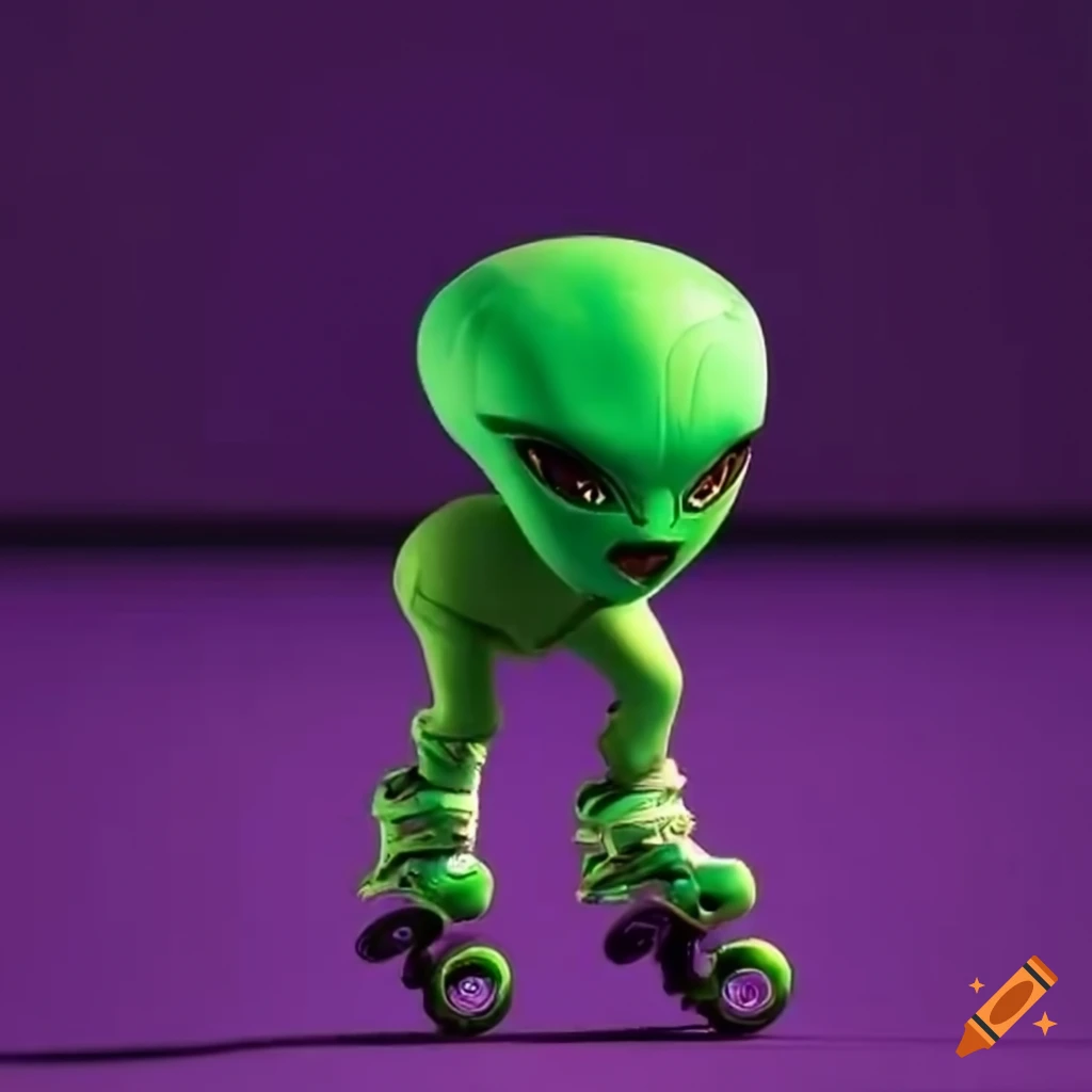 Green Alien Cartoon Movie