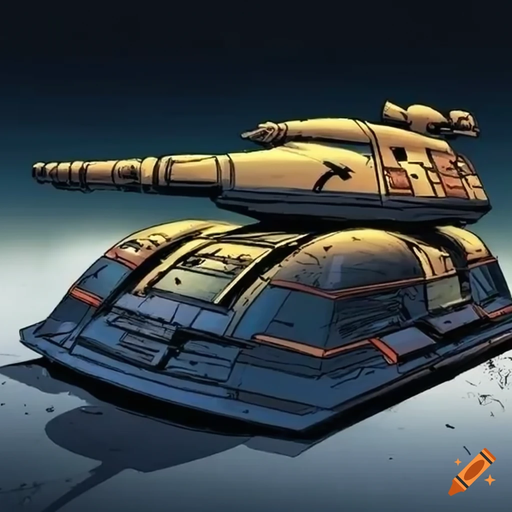 Comic star wars tank on Craiyon