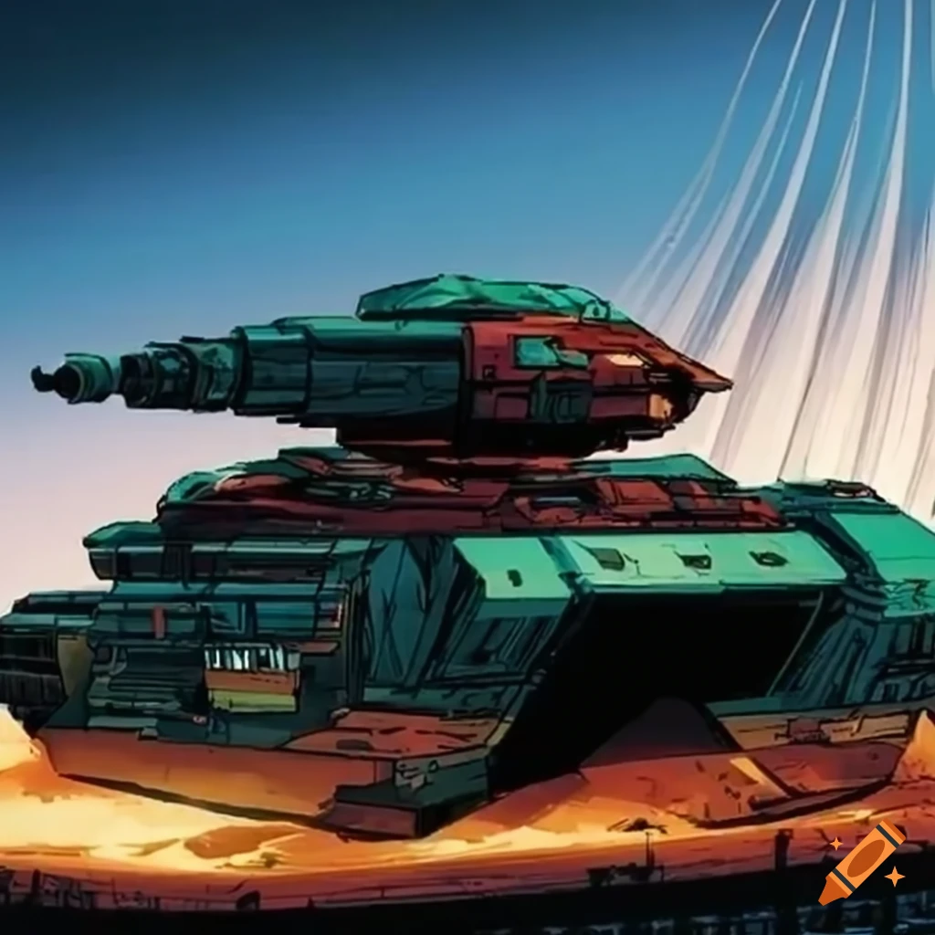 Comic star wars tank on Craiyon