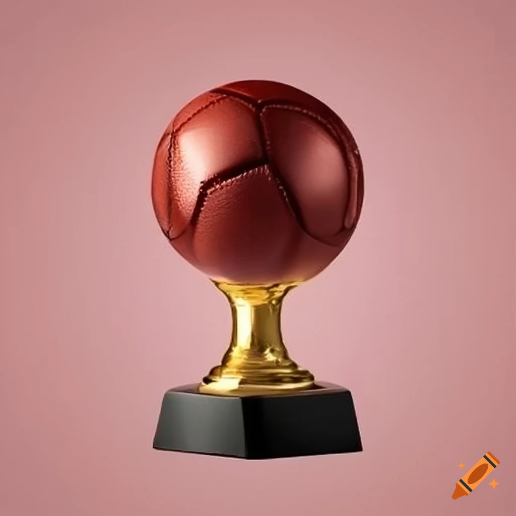Soccer ball trophy on Craiyon