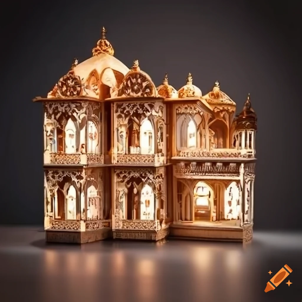 Dollhouse with intricate and elegant design arab style elaborate high ...