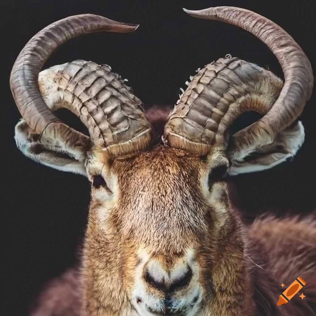 Saiga Saiga Saigini Saiga tatarica Capra tatarica head and chapan or ...