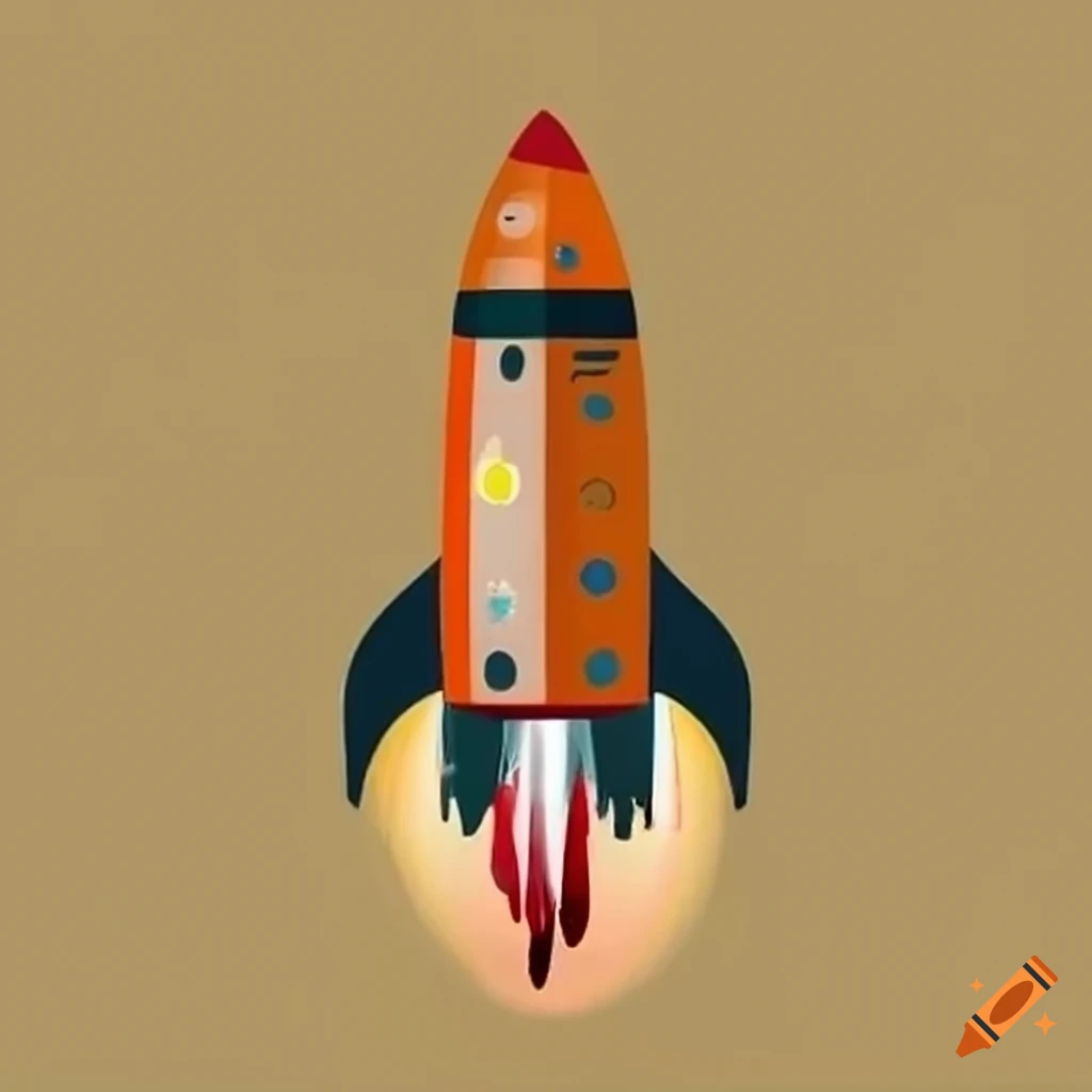 Smoking Space Rocket Drawings