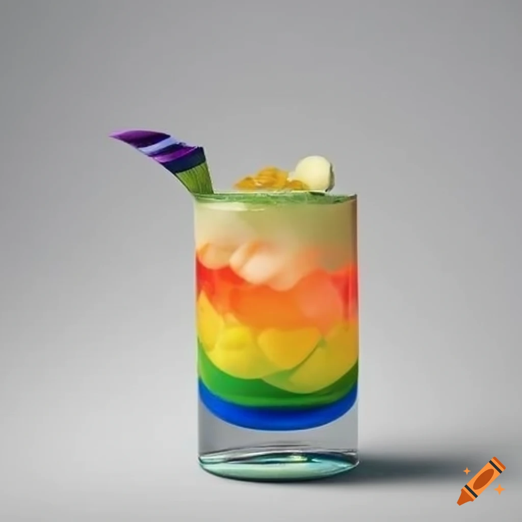 Pride logo cocktail