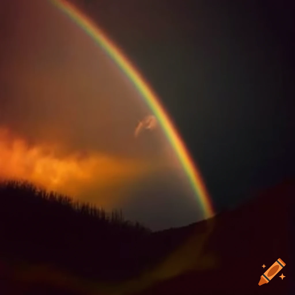 Night Sky Rainbow